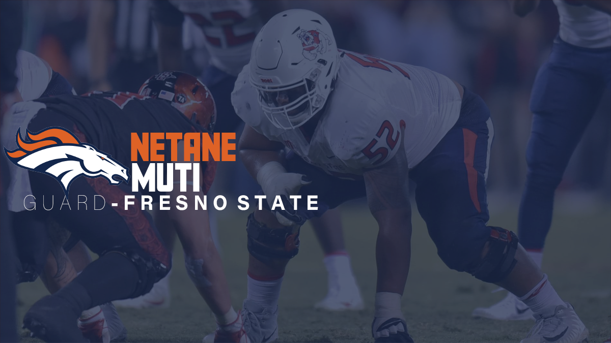 Netane Muti - Denver Broncos Roster Profile - The Touchdown