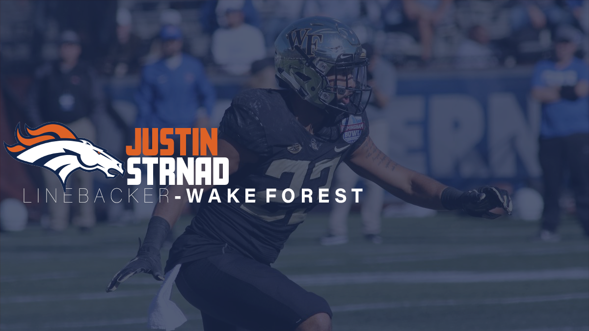 Justin Strnad - Denver Broncos Roster Profile - The Touchdown